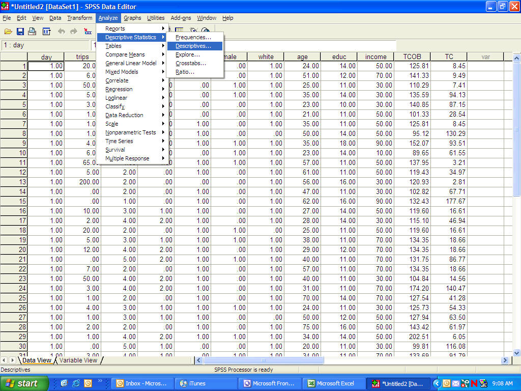 Dummy Variable Dummy Variable Mean And Standard Deviation