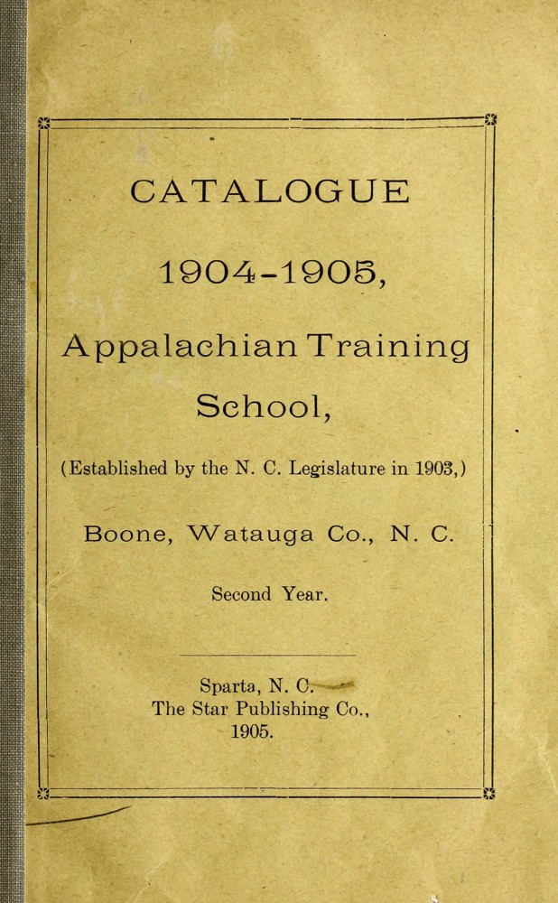 Appalachian State University / History